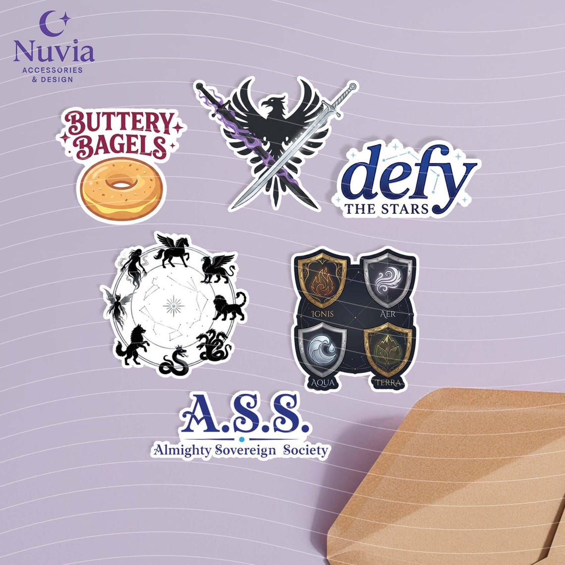 Zodiac Academy Inspired Sticker Pack – Set of 16 Vinyl Stickers ...