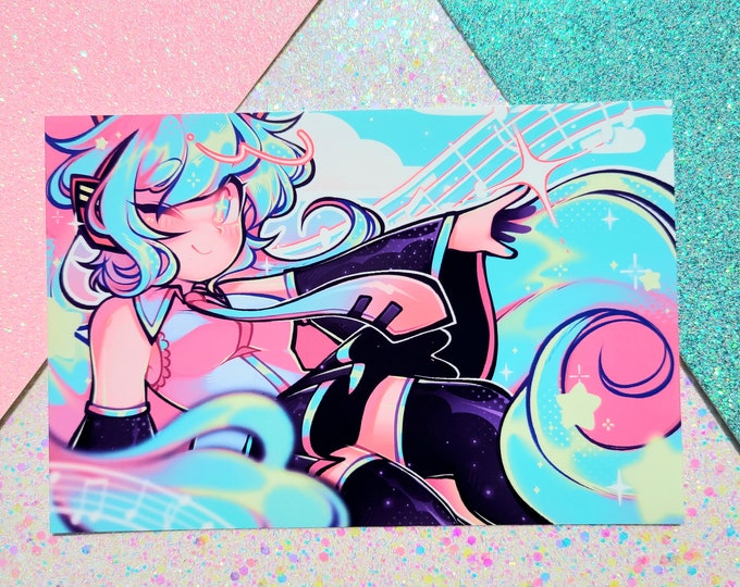 Vocaloid: Hatsune Miku Mini Print - Etsy