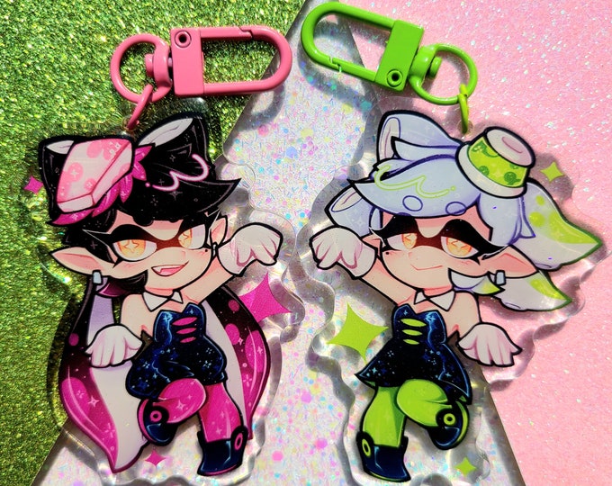 Splatoon: Squid Sisters Acrylic Charms - Etsy