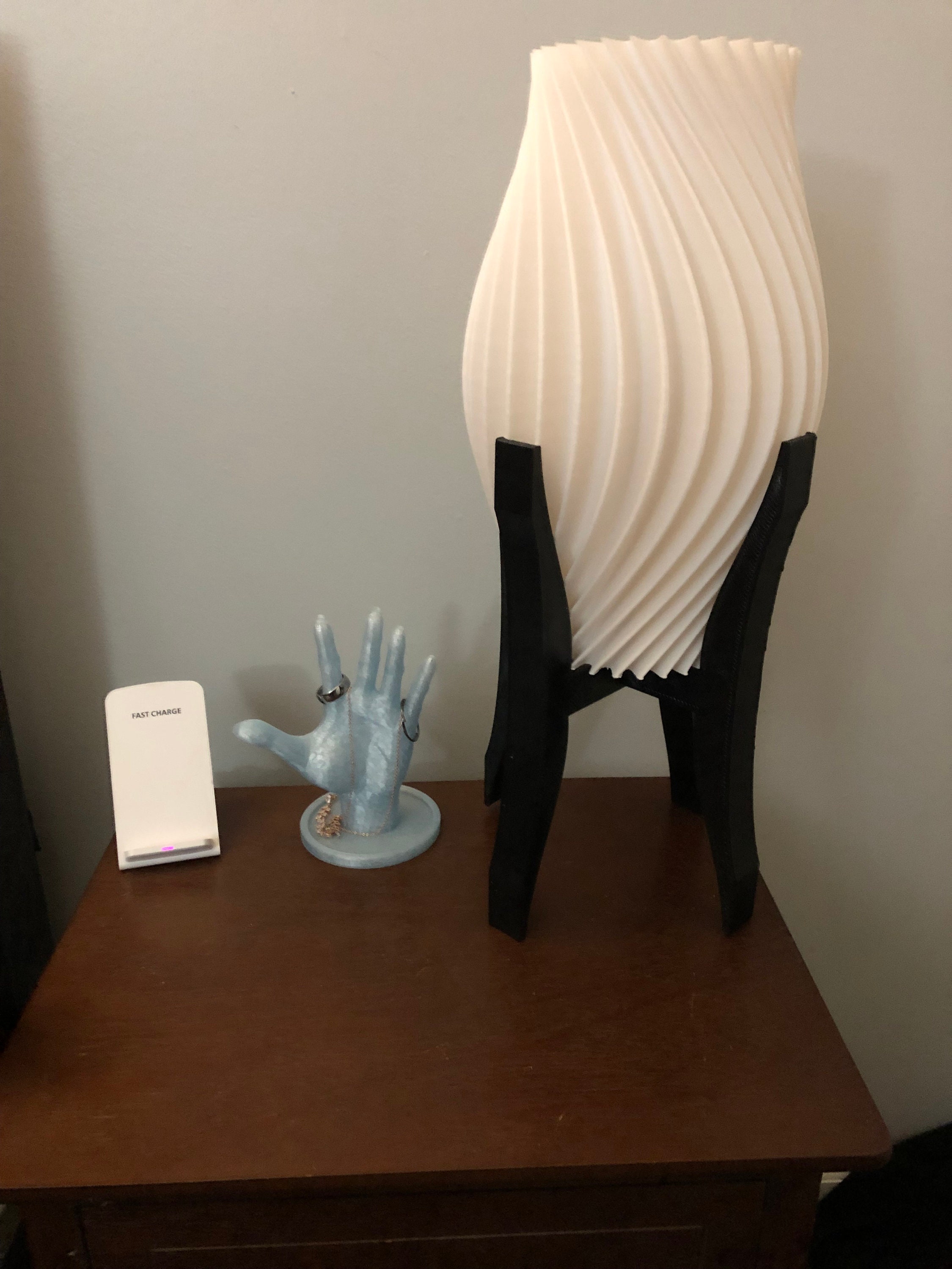 Vase Lamp 3D Printed, Mini Lamp, Desk Lamp, Wave Lamp - Etsy