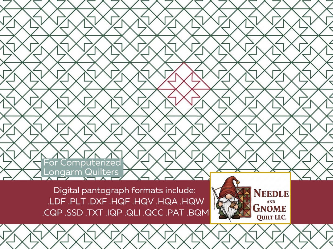 Woven Star - Digital Longarm Quilting Design for Edge to Edge ...