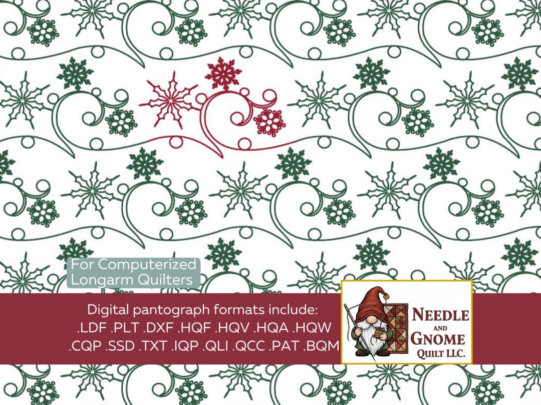 Snow Day - Digital Long Arm Design for Edge to Edge Pantograph - Etsy