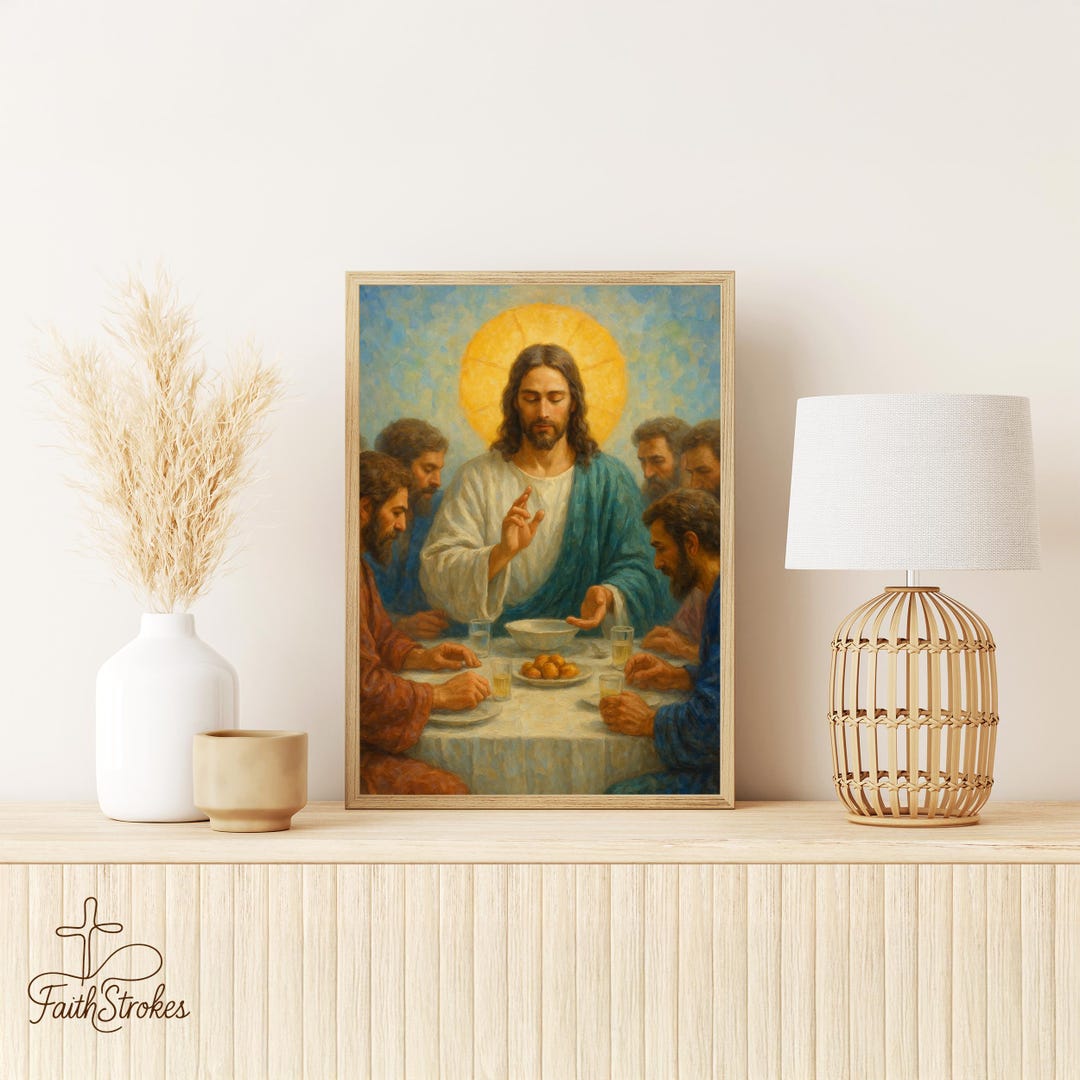 The Last Supper, Jesus and Disciples Christian Wall Art, LDS Printing ...