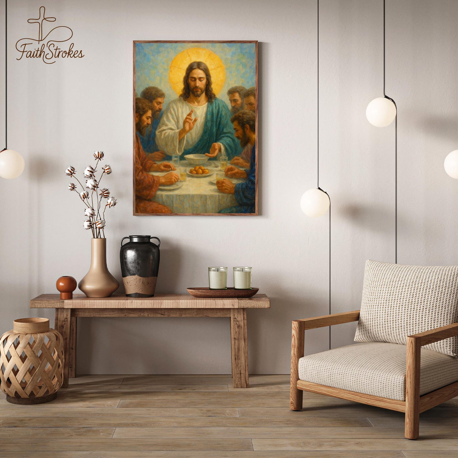 The Last Supper, Jesus and Disciples Christian Wall Art, LDS Printing ...
