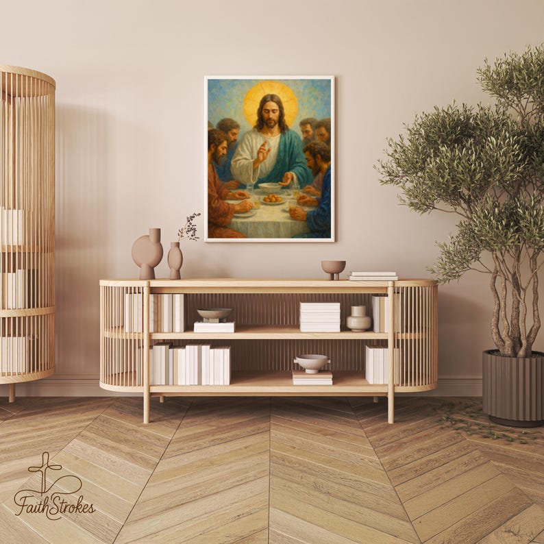 The Last Supper, Jesus and Disciples Christian Wall Art, LDS Printing ...