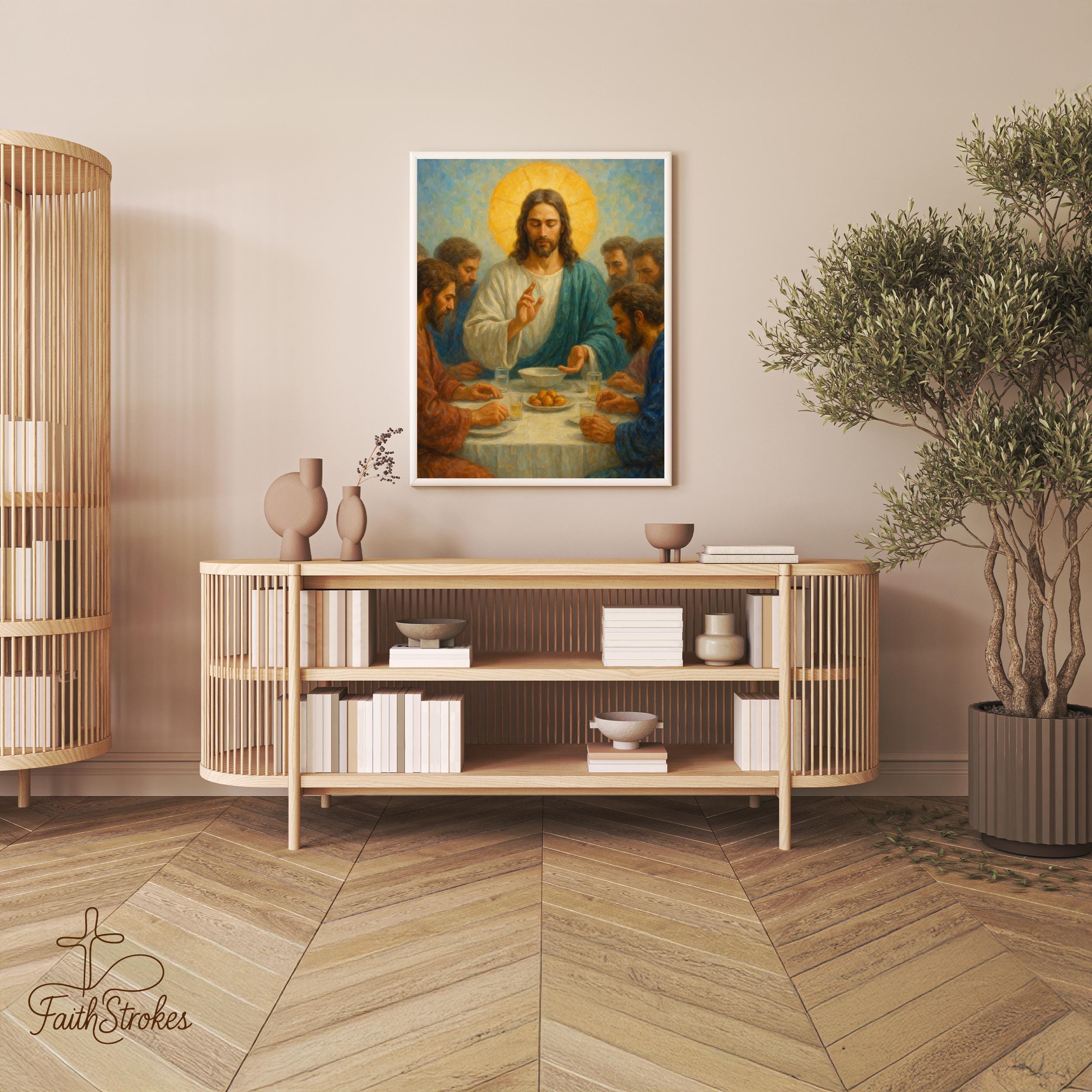 The Last Supper, Jesus and Disciples Christian Wall Art, LDS Printing ...