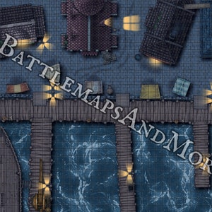 Battle Map, Pier, Harbor, Pen&paper, RPG, Roll 20, Digital Map, Dnd ...