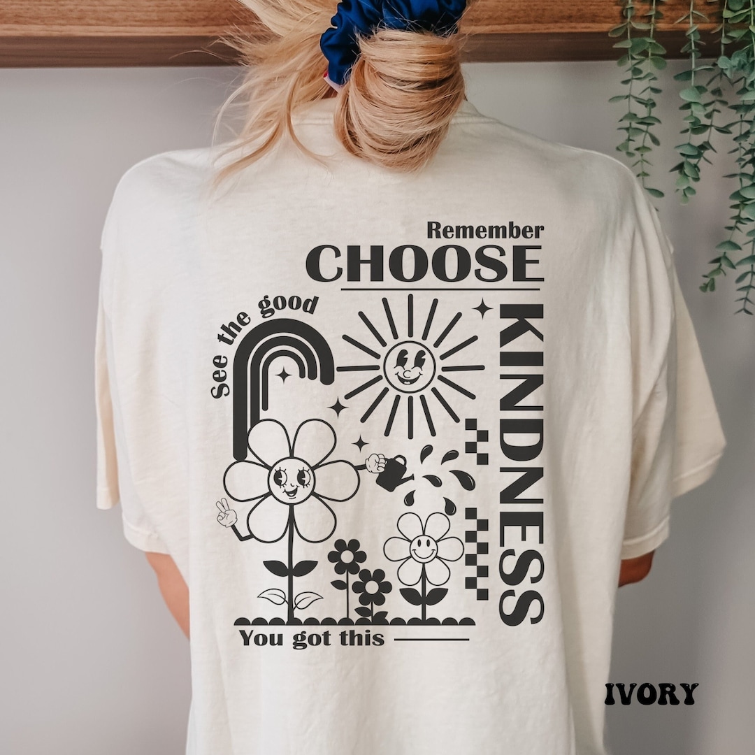 Comfort Colors T-shirt, Choose Kindness Tee,trendy Aesthetic Tee, VSCO ...