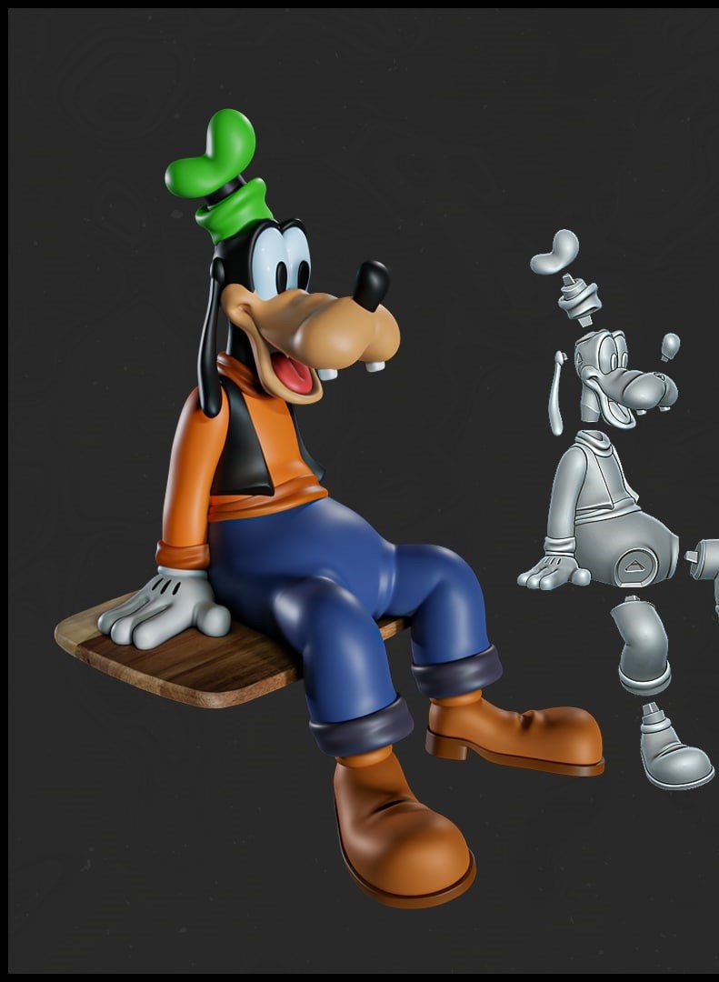 Cartoon Characters STL File Cartoon Characters 3D Digital - Etsy