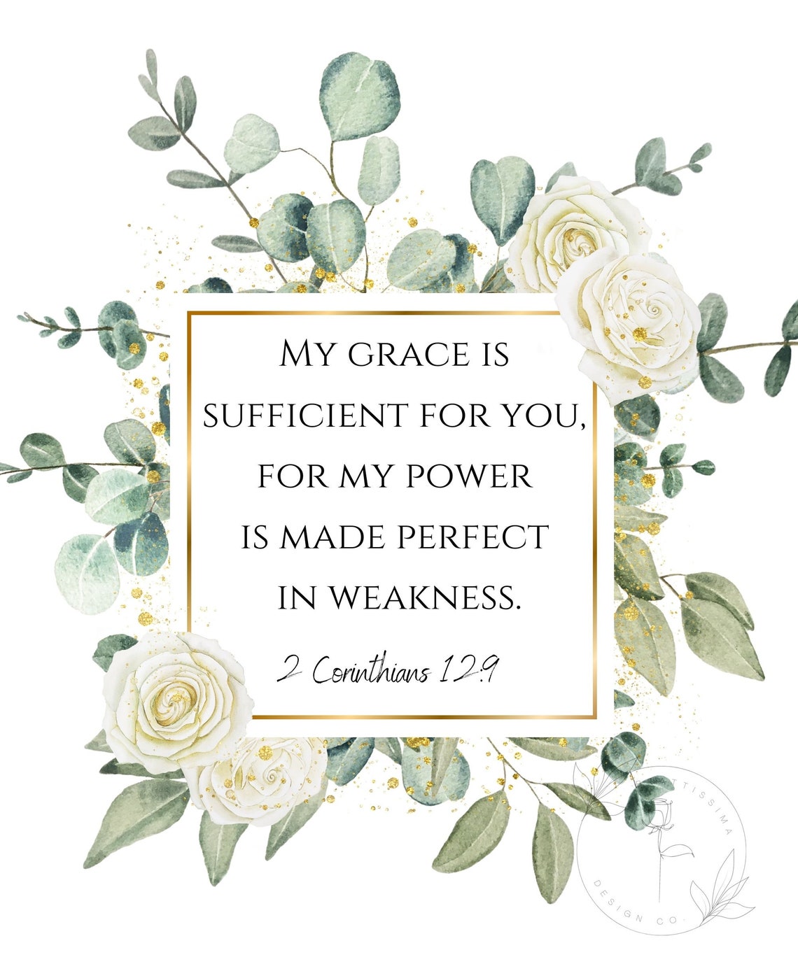 PRINTABLE 2 Corinthians 12:9 My Grace is Sufficient for You Bible Verse ...