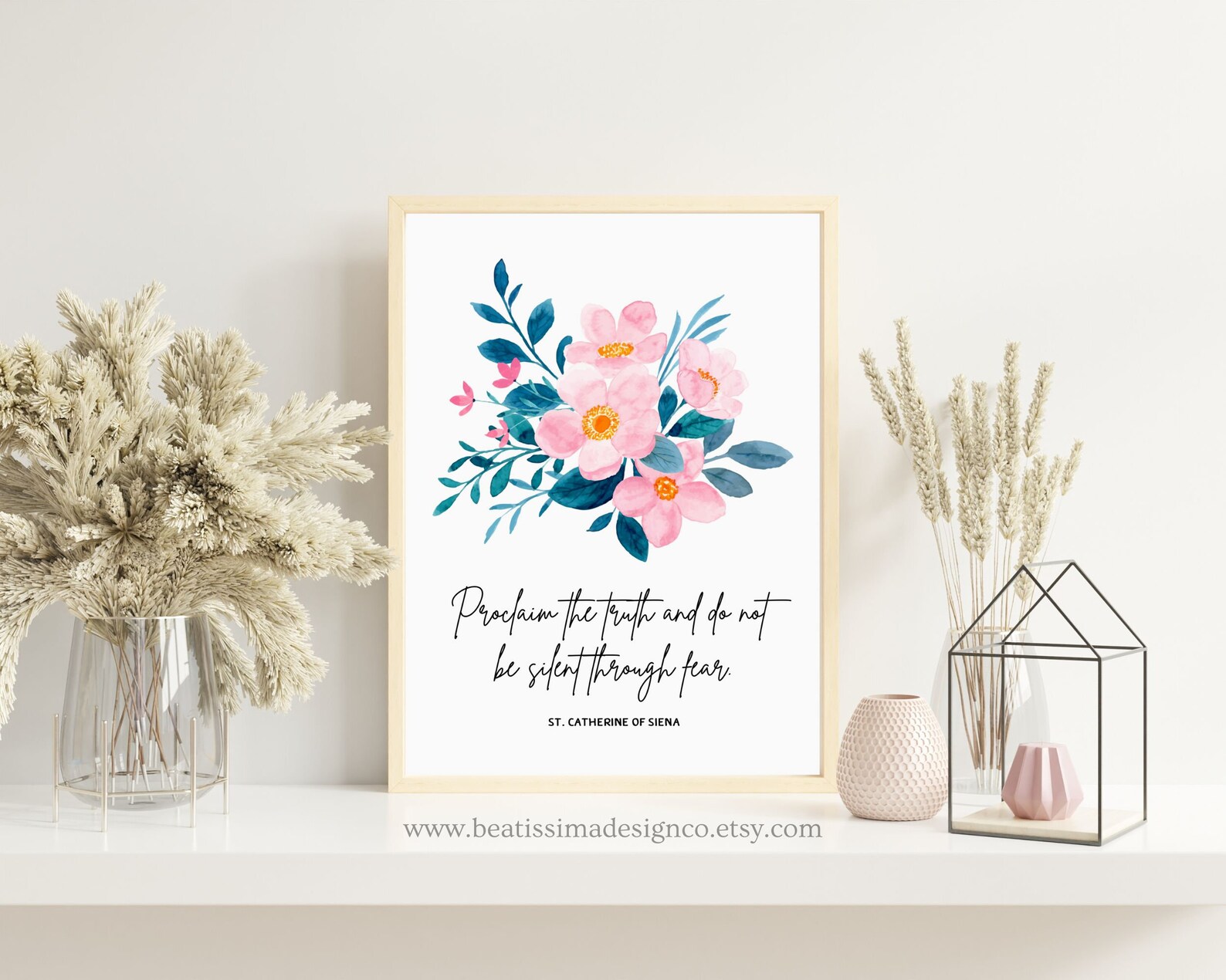 PRINTABLE Catherine of Siena Quote Proclaim the Truth Quote Printable ...