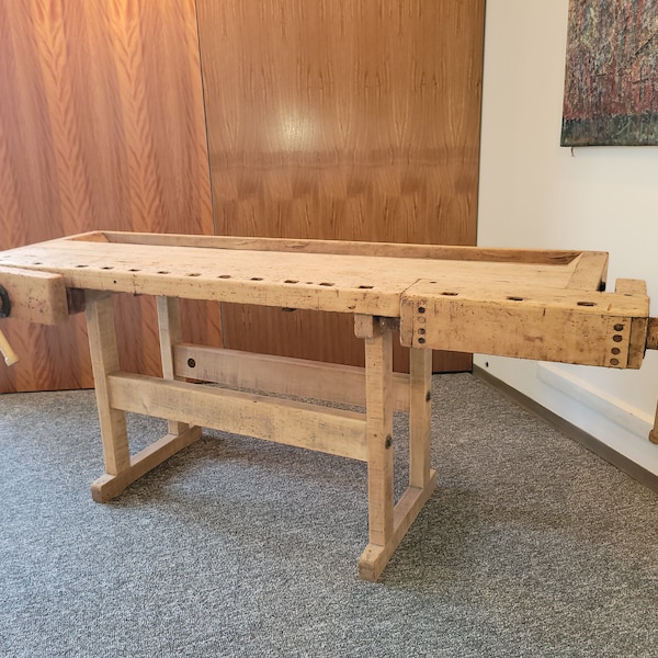 Antique Carpenters Workbench - Etsy