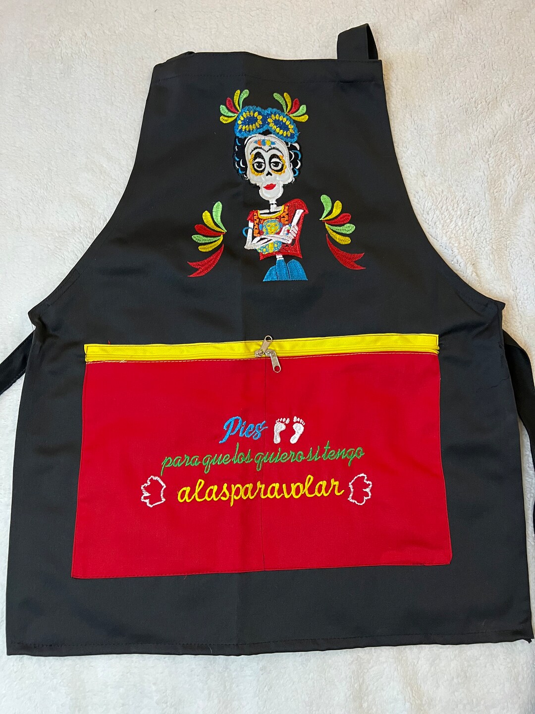 Embroidered Mexican Apron - Etsy