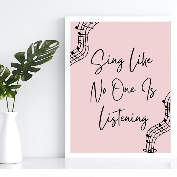 Sing Like No One is Listening - Etsy