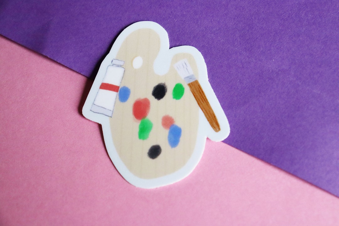 Die-cut-sticker Farbpalette Watercolor-look - Etsy
