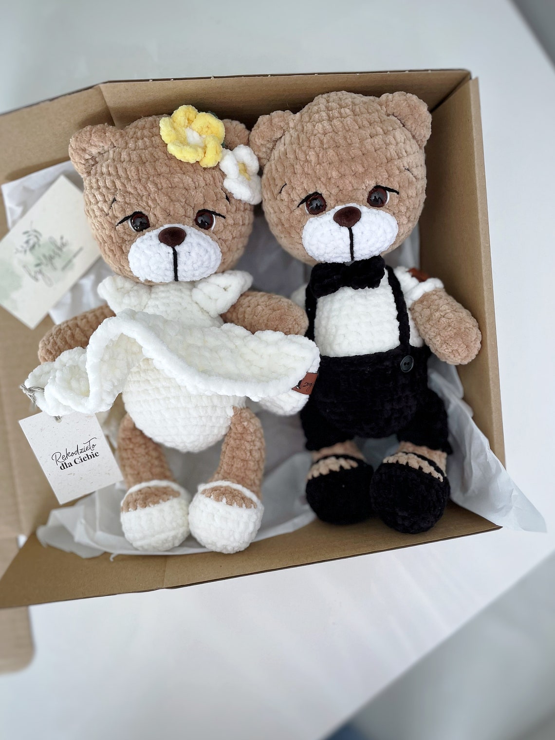 Wedding Bears Crochet Wedding Couple Wedding Gift Teddy - Etsy