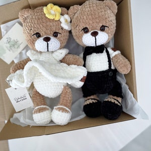 Wedding Bears, Crochet Wedding Couple Wedding Gift, Teddy Bears ...