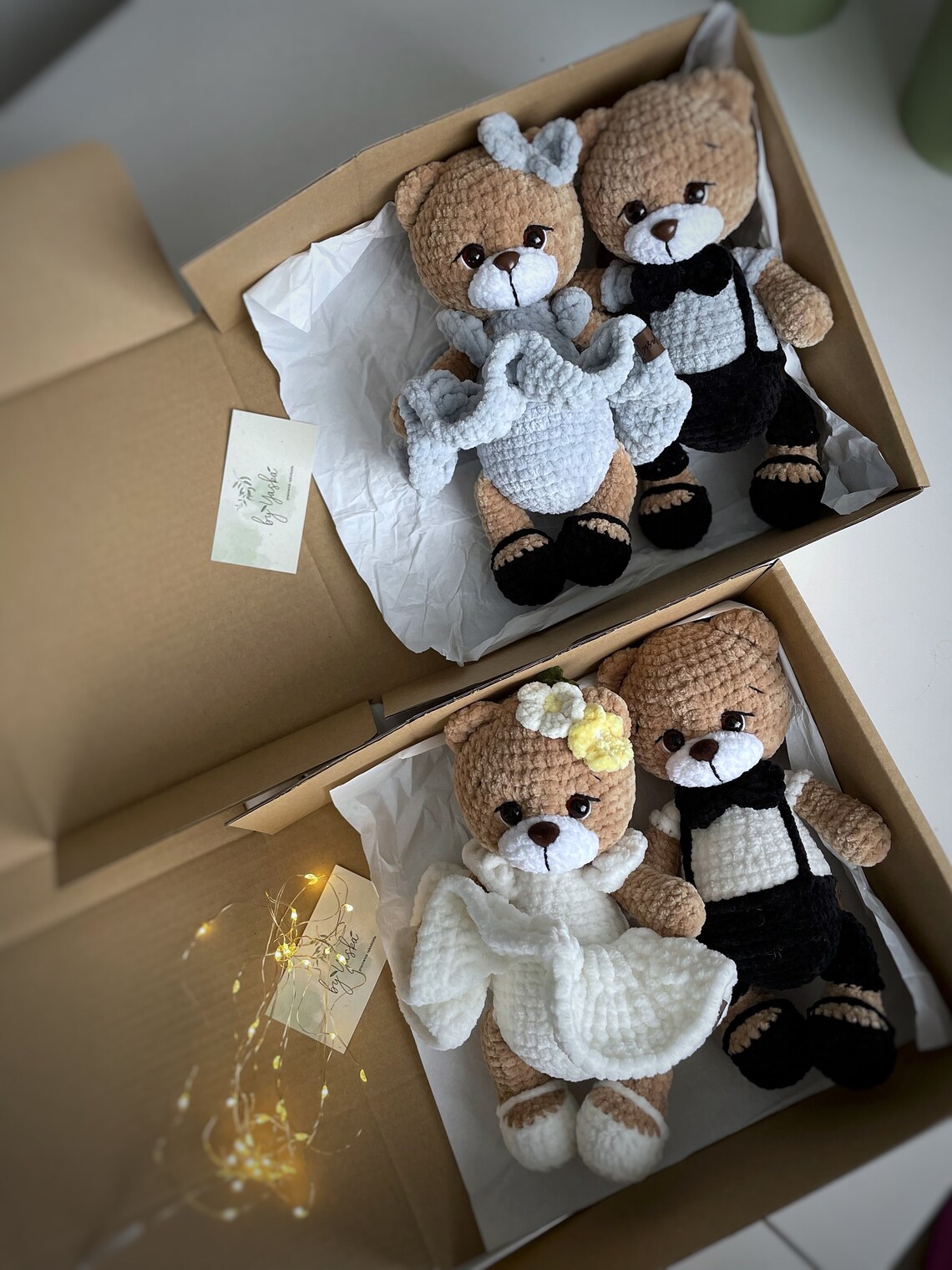Wedding Bears Crochet Wedding Couple Wedding Gift Teddy - Etsy