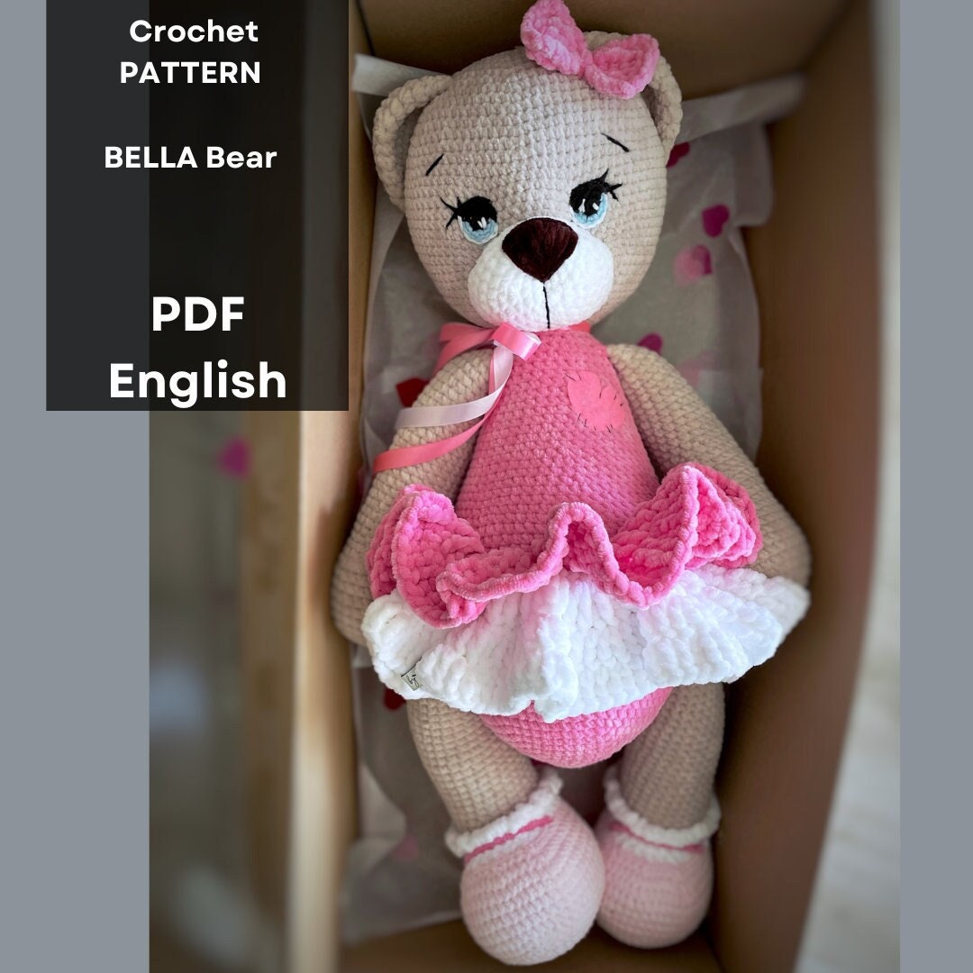 Crochet Big Bear Pattern Pdf/crochet Pattern in English, Teddy Bear ...