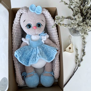 Crochet Pattern of the Rabbit +dress and Shoes Pdf/crochet Pattern in ...