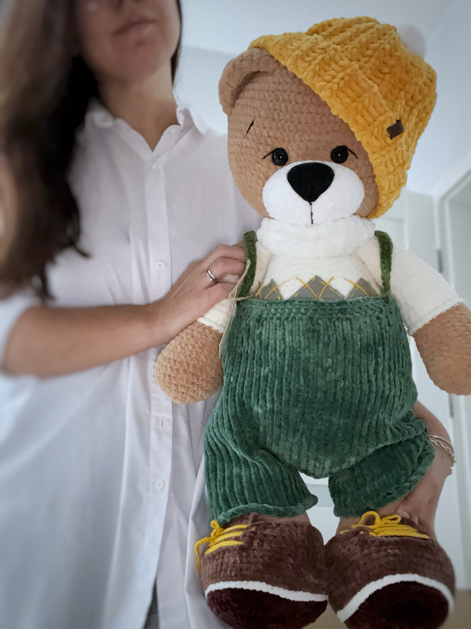 Giant Teddy Bear for Baby, Cuddly Toy for Newborn, Cute Welcome Baby ...