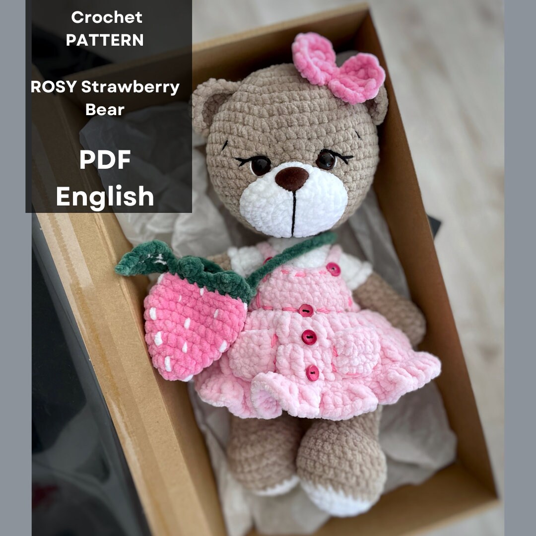 Crochet Cute Bear Pattern Pdf/crochet Pattern in English, Teddy Bear Tutorial, Big Bear Pattern ...