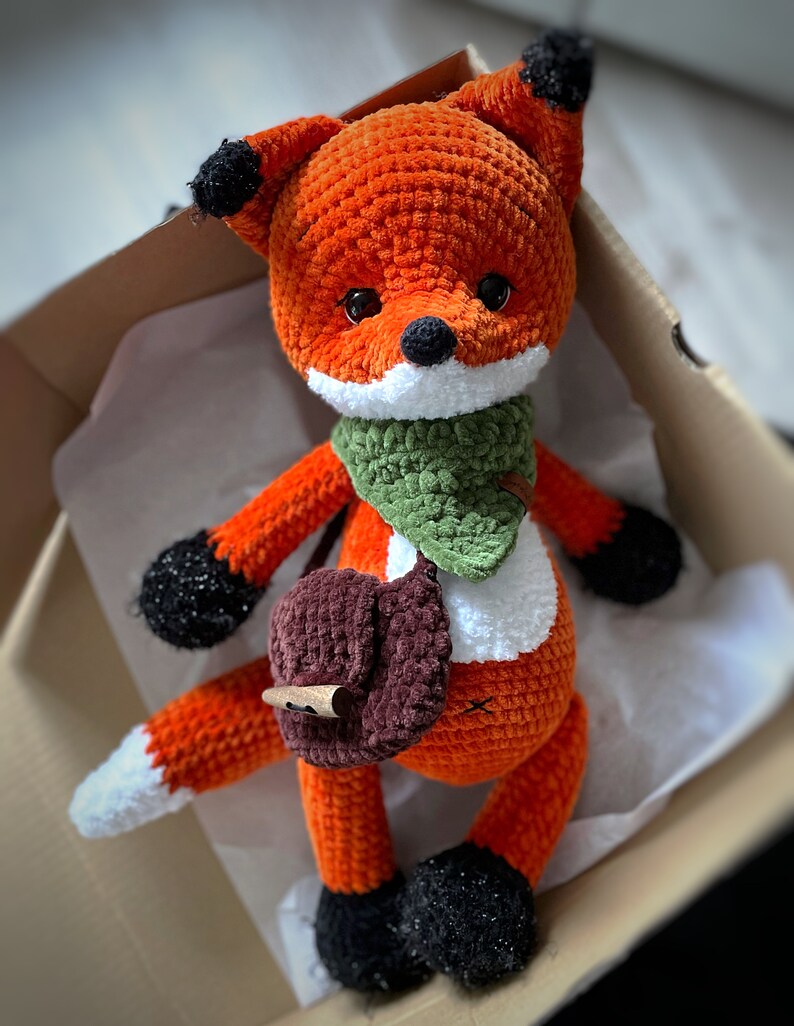 Customizable Felix Fox Gift. Forest Baby Shower Gift. Orange Color Fox ...