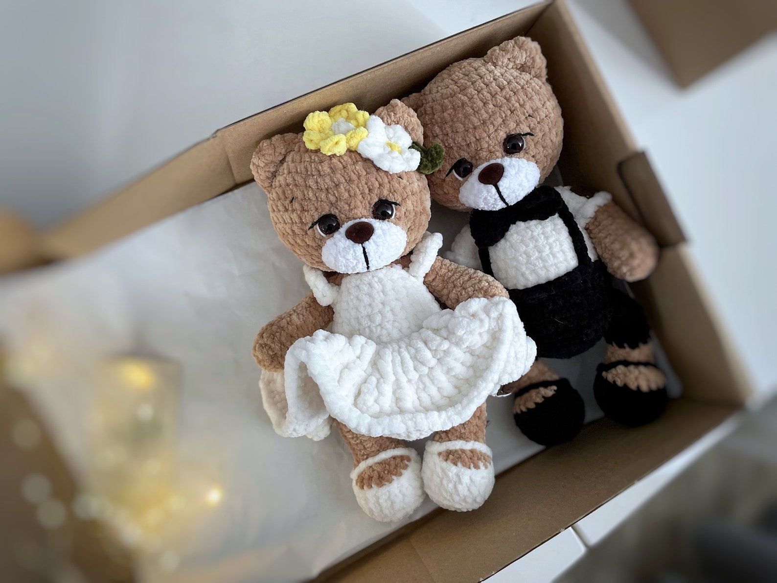 Wedding Bears Crochet Wedding Couple Wedding Gift Teddy - Etsy