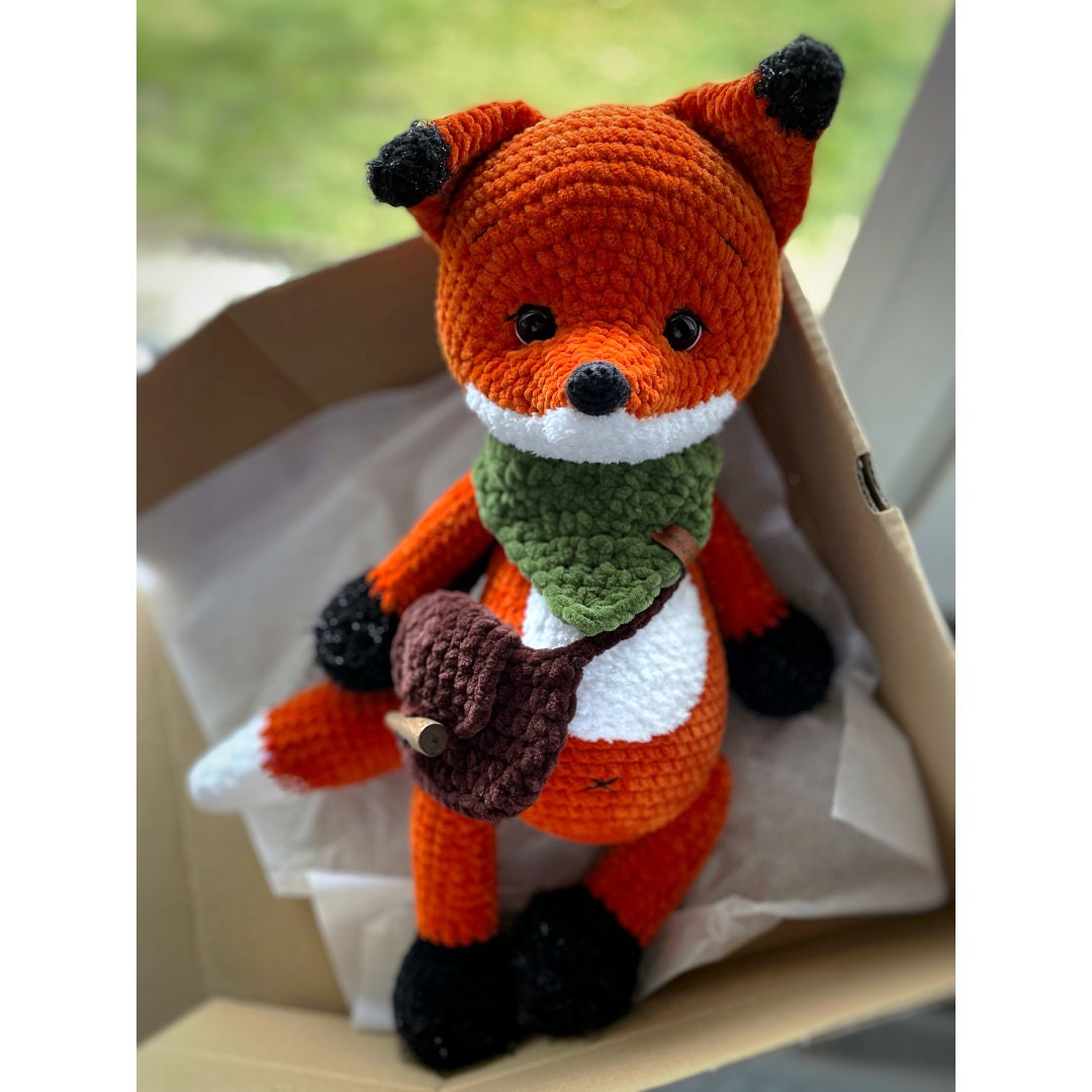 Customizable Felix Fox Gift. Forest Baby Shower Gift. Orange Color Fox ...