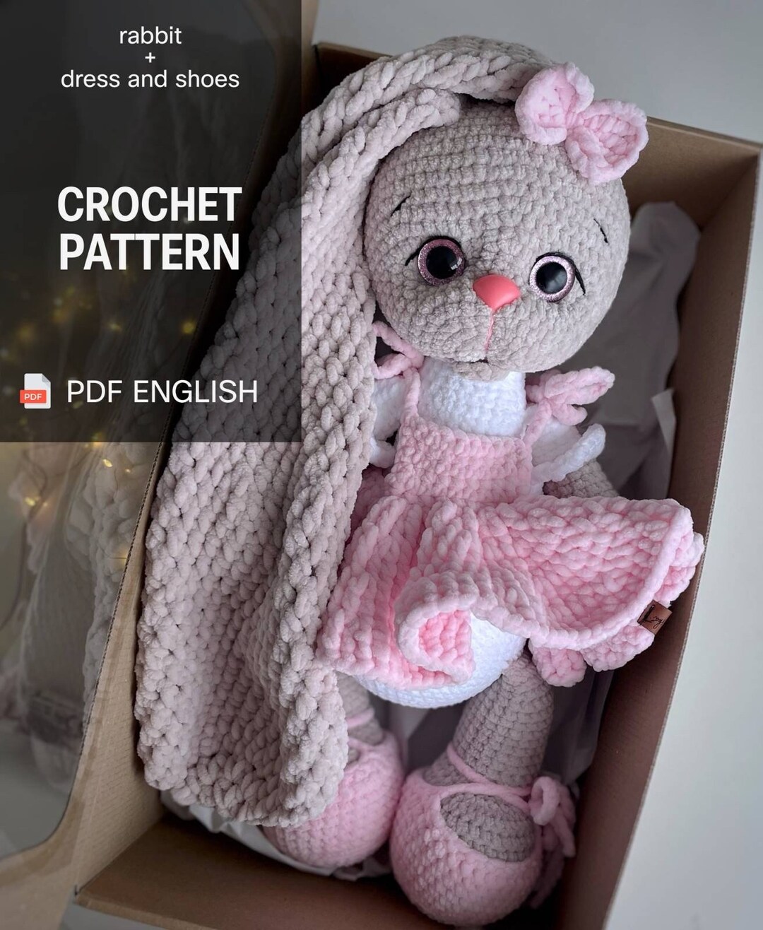 Crochet Pattern of the Rabbit Dress and Shoes PDF /crochet - Etsy