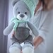 Plush Teddy Bear for Boy, Cuddly Toy for Newborn, Cute Welcome Baby ...