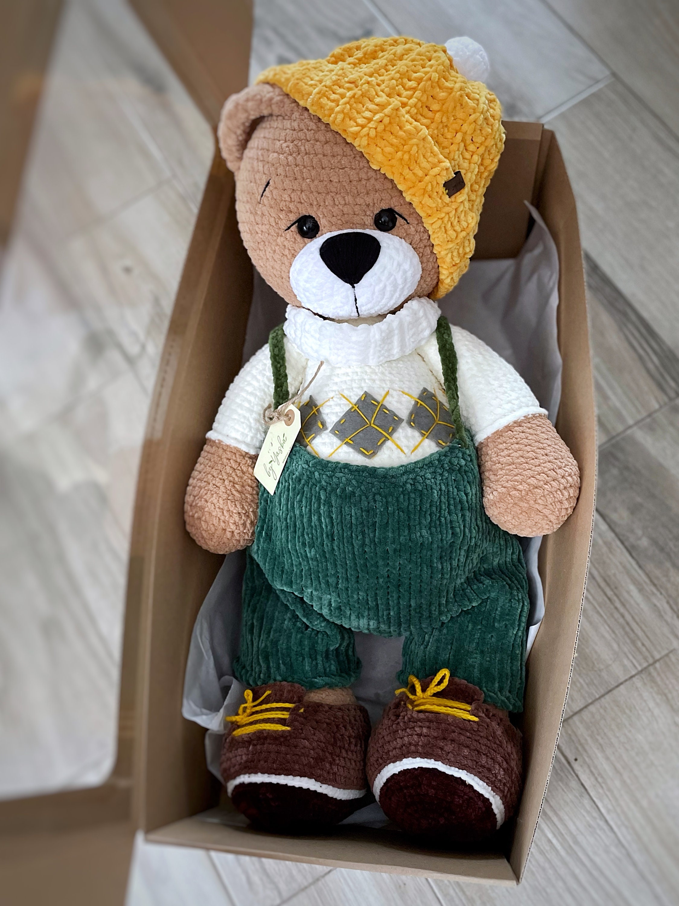 Giant Teddy Bear for Baby, Cuddly Toy for Newborn, Cute Welcome Baby ...