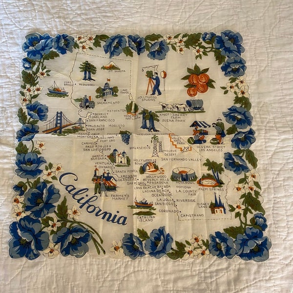 State Handkerchief - Etsy