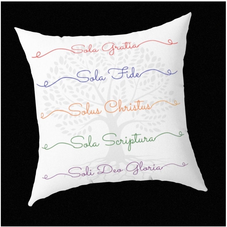 Five Solas Pillow Case Five Solas Pillow Five Solas Gift - Etsy