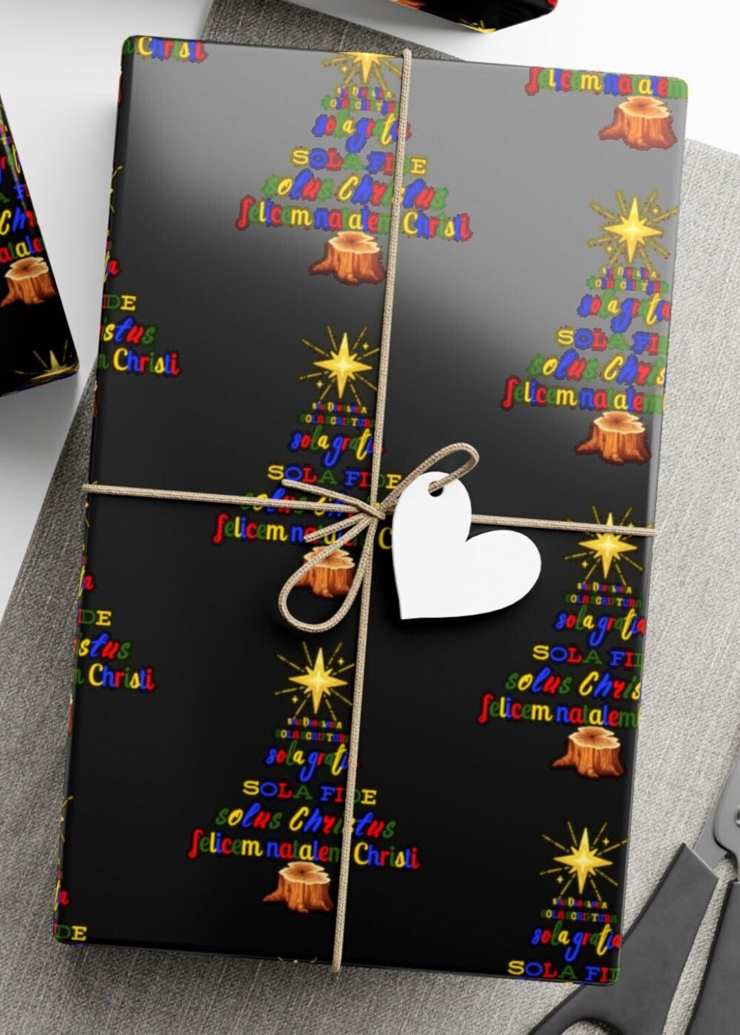 Five Solas Wrapping Paper, Reformed Theology Wrapping Paper, Reformed ...