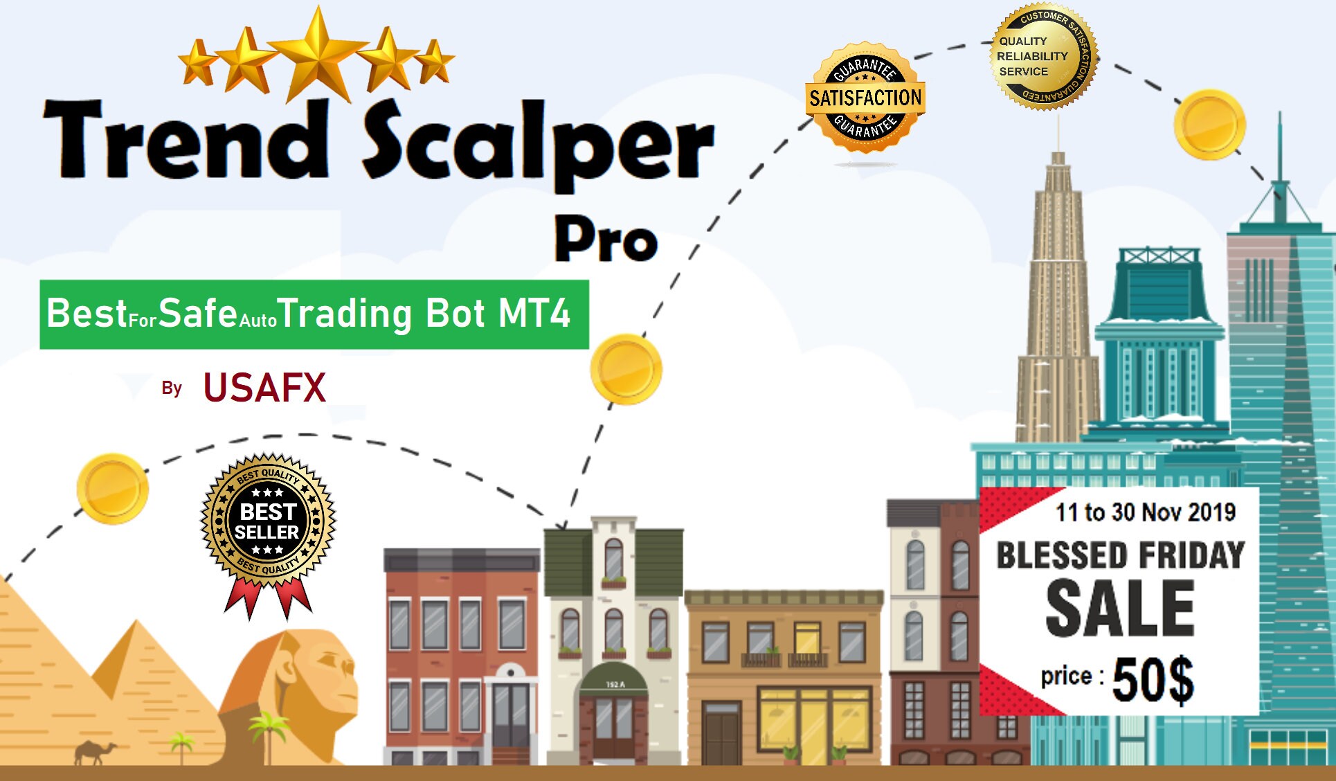 Trend Scalper EA by USAFX for Best Earing With Market Trend Reversal Signal MT4 - Etsy