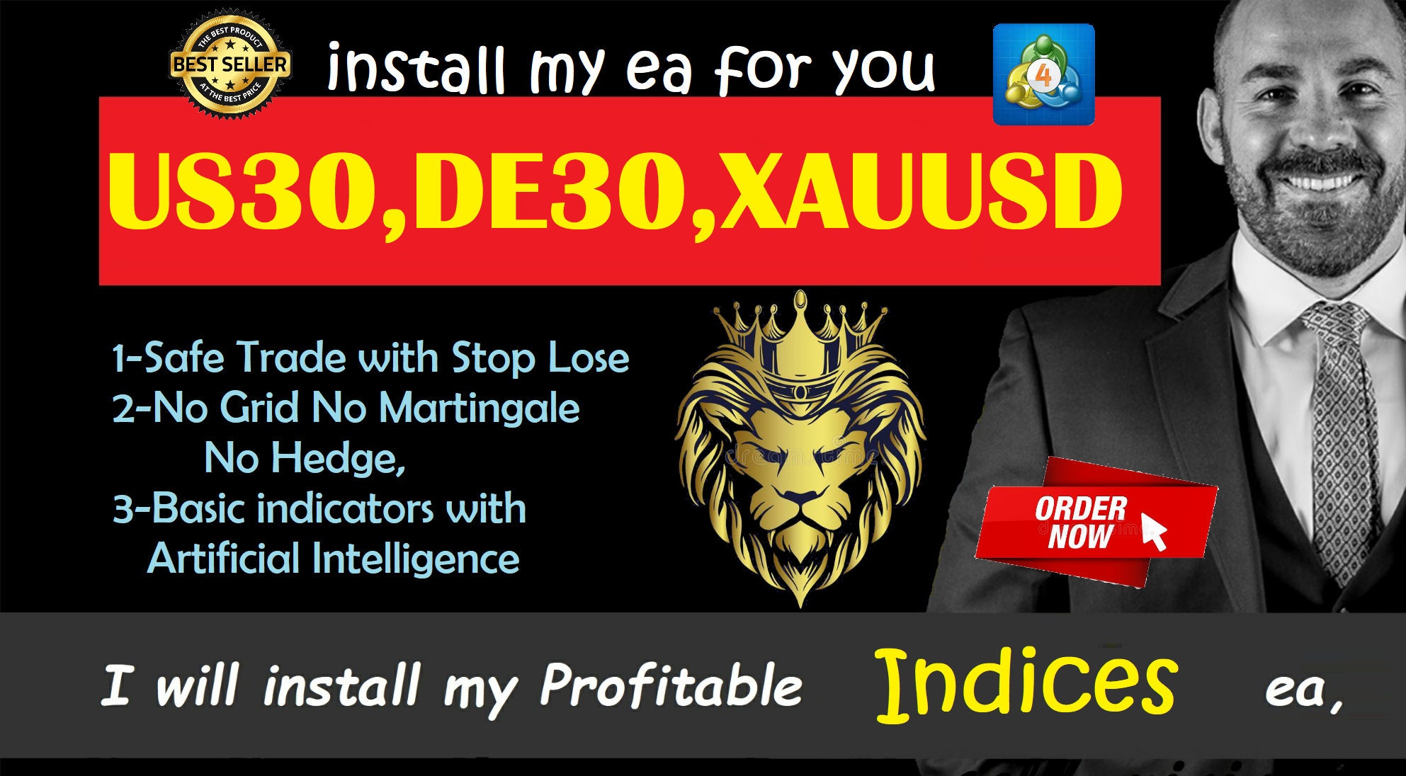 US30 BOT 2.3 High Winning Auto Trading Bot for MT4 (best for US30,DE30 ...