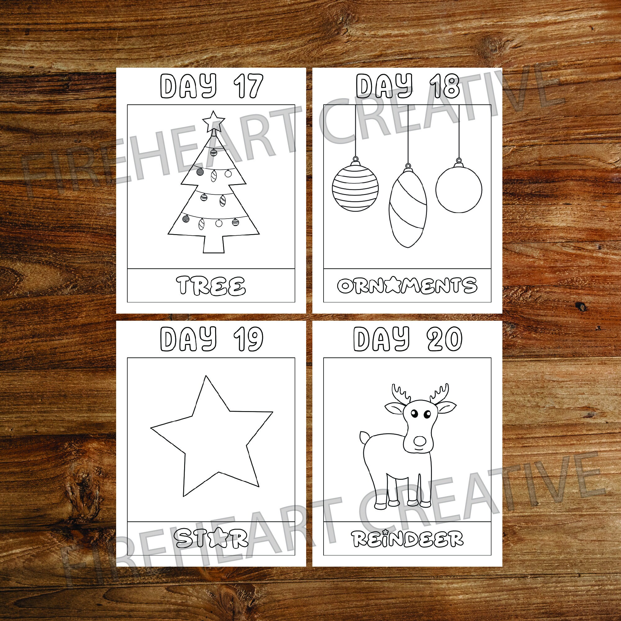 24 Printable Christmas Coloring Sheets / Countdown to Christmas ...