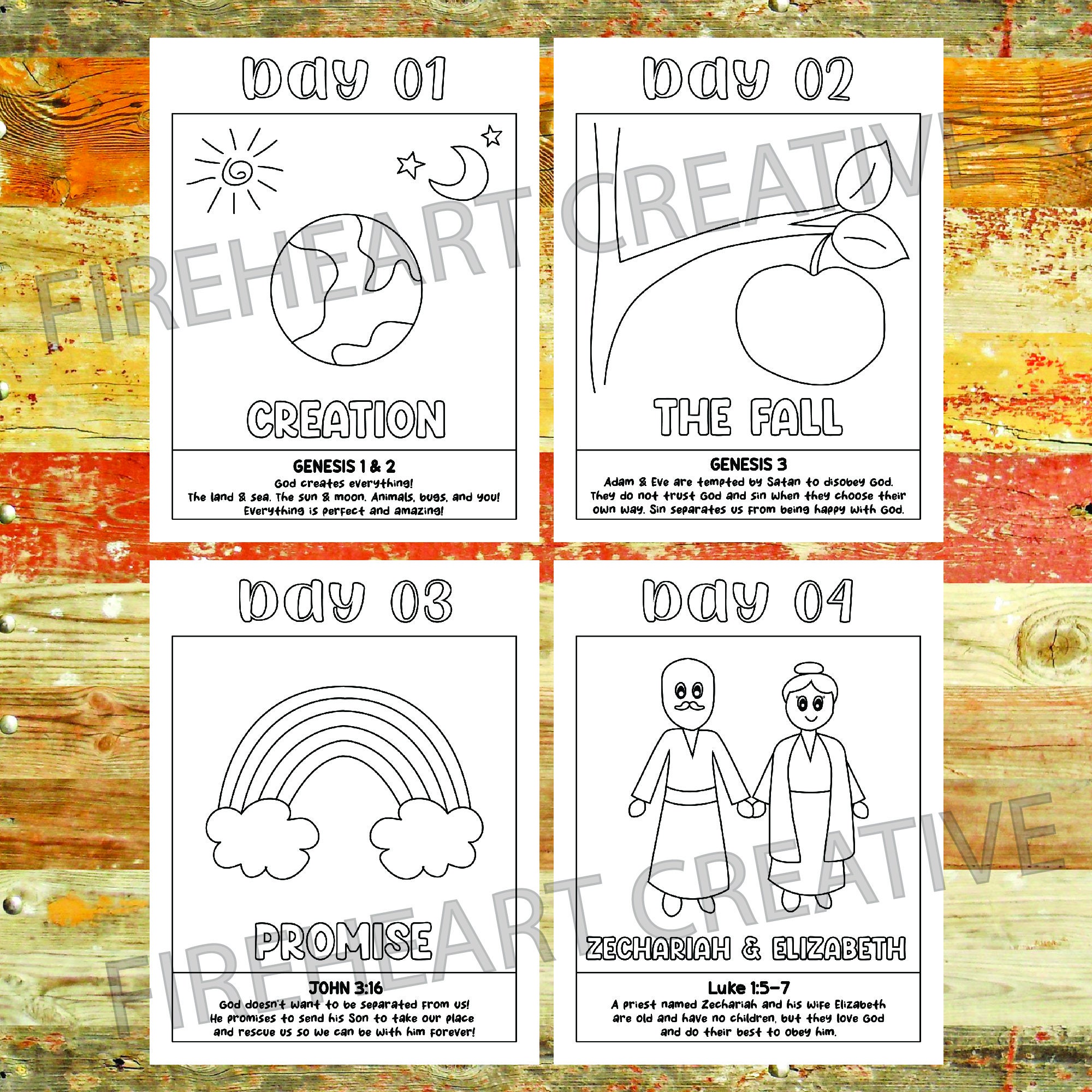 24 Printable Advent Coloring Sheets / Countdown to Christmas for Kids ...