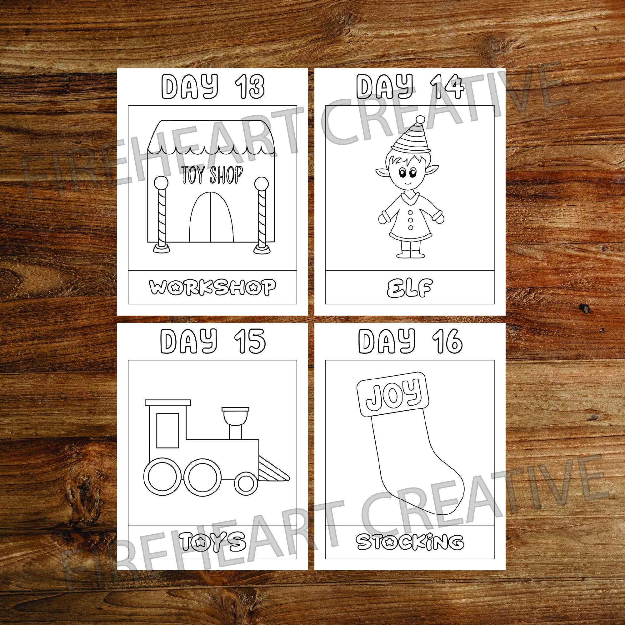 24 Printable Christmas Coloring Sheets / Countdown to Christmas ...