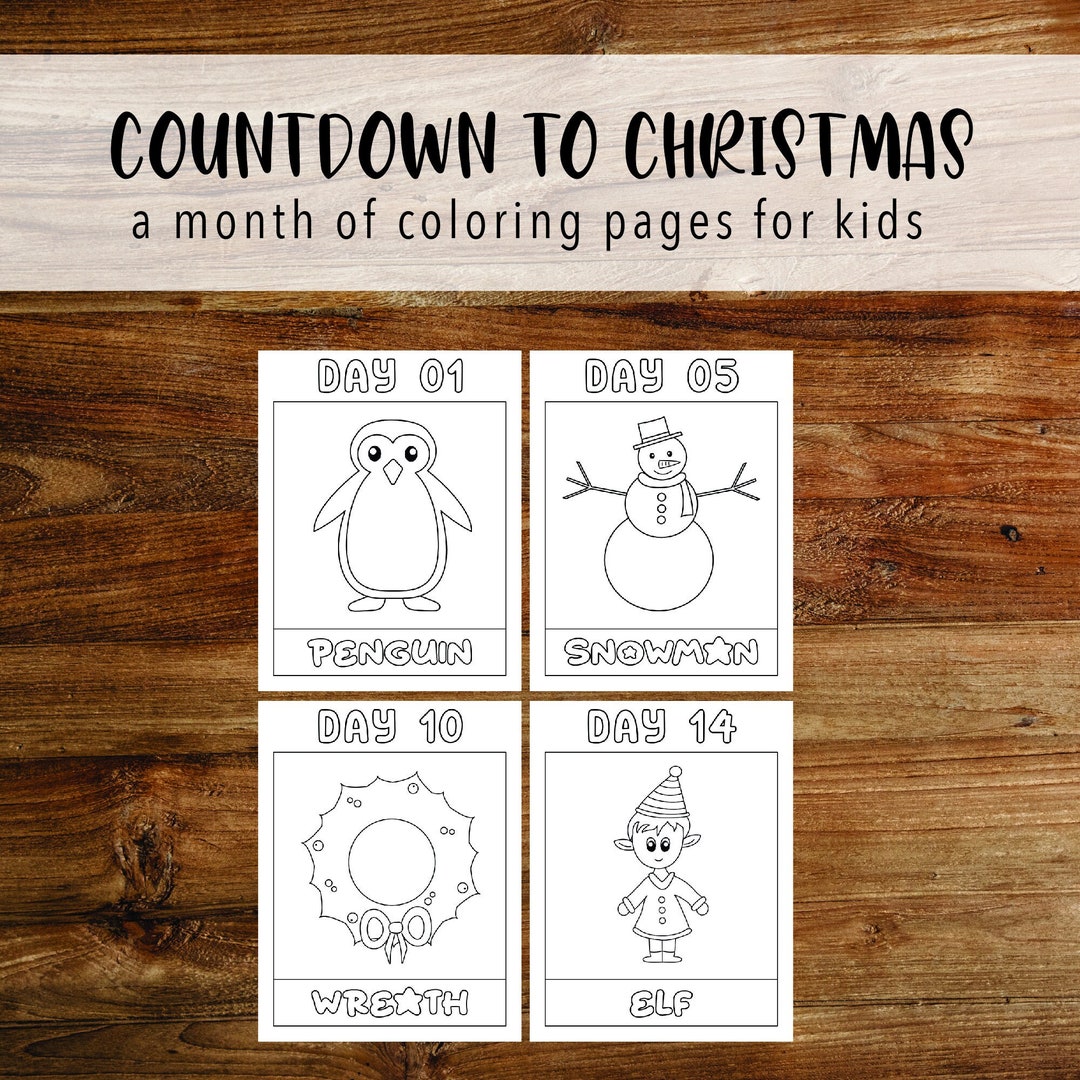 24 Printable Christmas Coloring Sheets / Countdown to Christmas ...