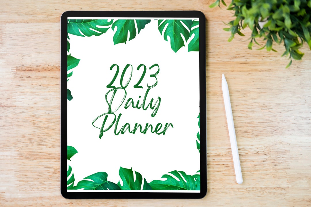 Undated Digital Daily Planner, Printable and Editable - Etsy
