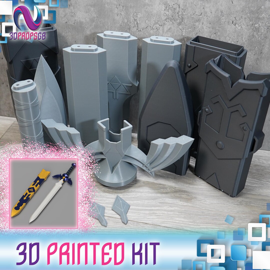 The Legend of Zelda: Master Sword & Scabbard - 3D Printed Kit - Etsy
