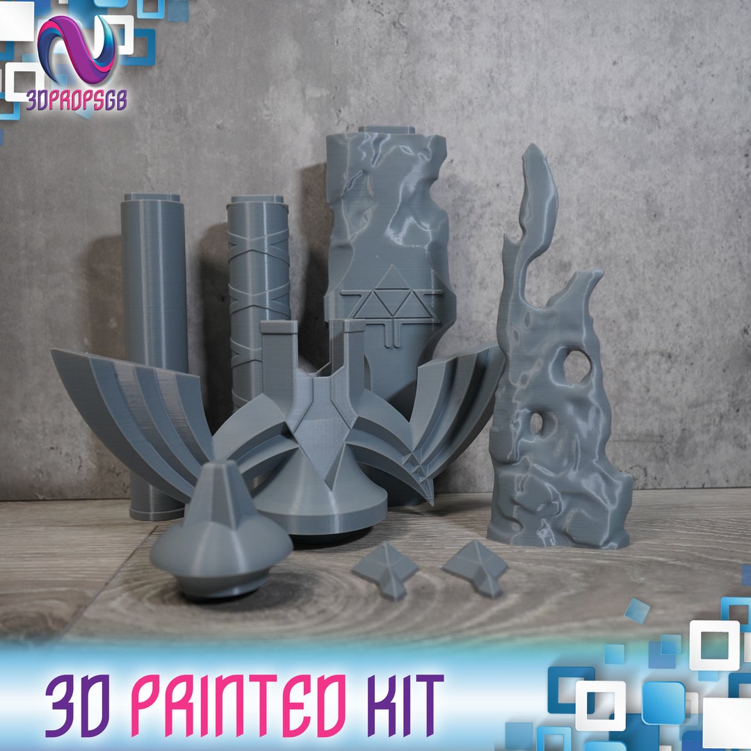 The Legend of Zelda: Corrupted Master Sword 3D Printed Kit - Etsy