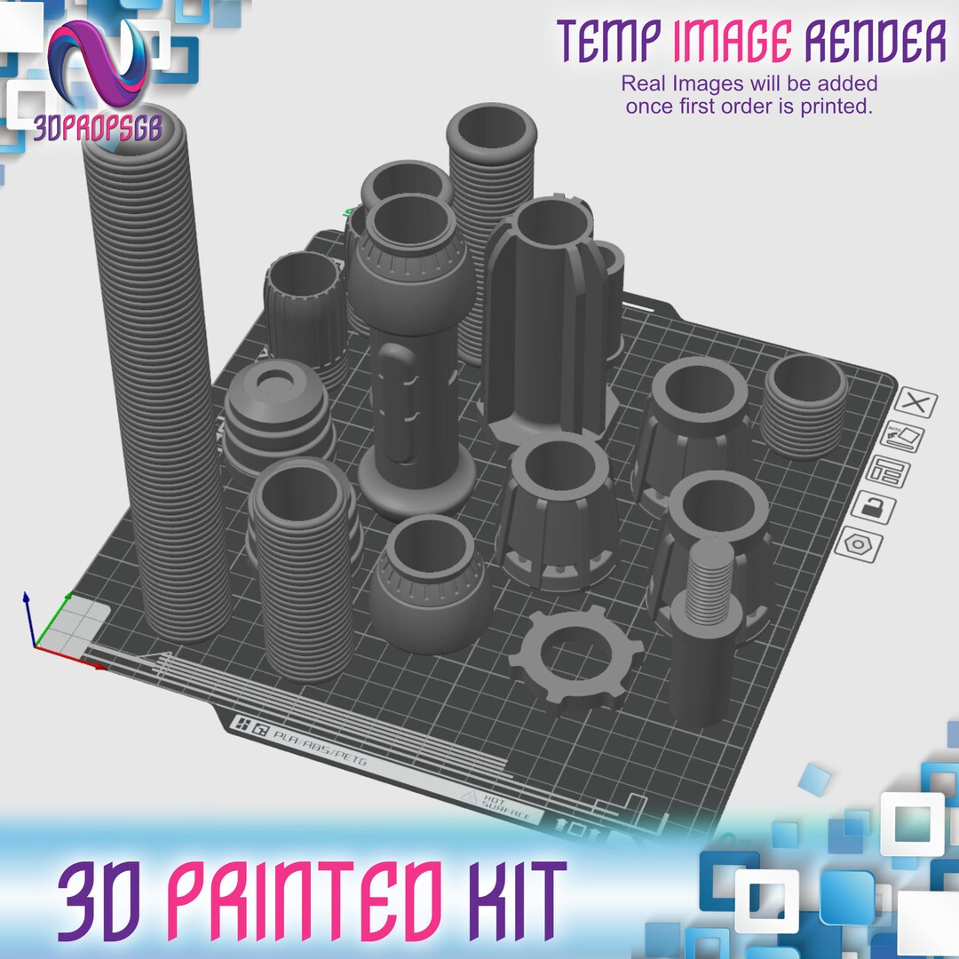 Star Wars: Rey's Quarterstaff 3D Printed Kit - Etsy