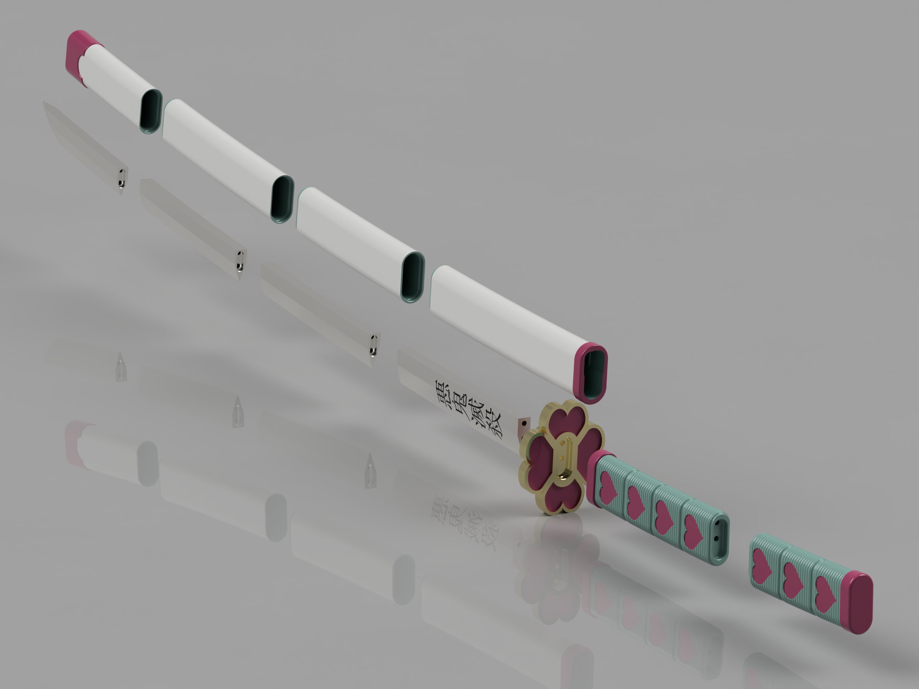 Mitsuri Kanroji Katana & Scabbard Digital Download - Etsy