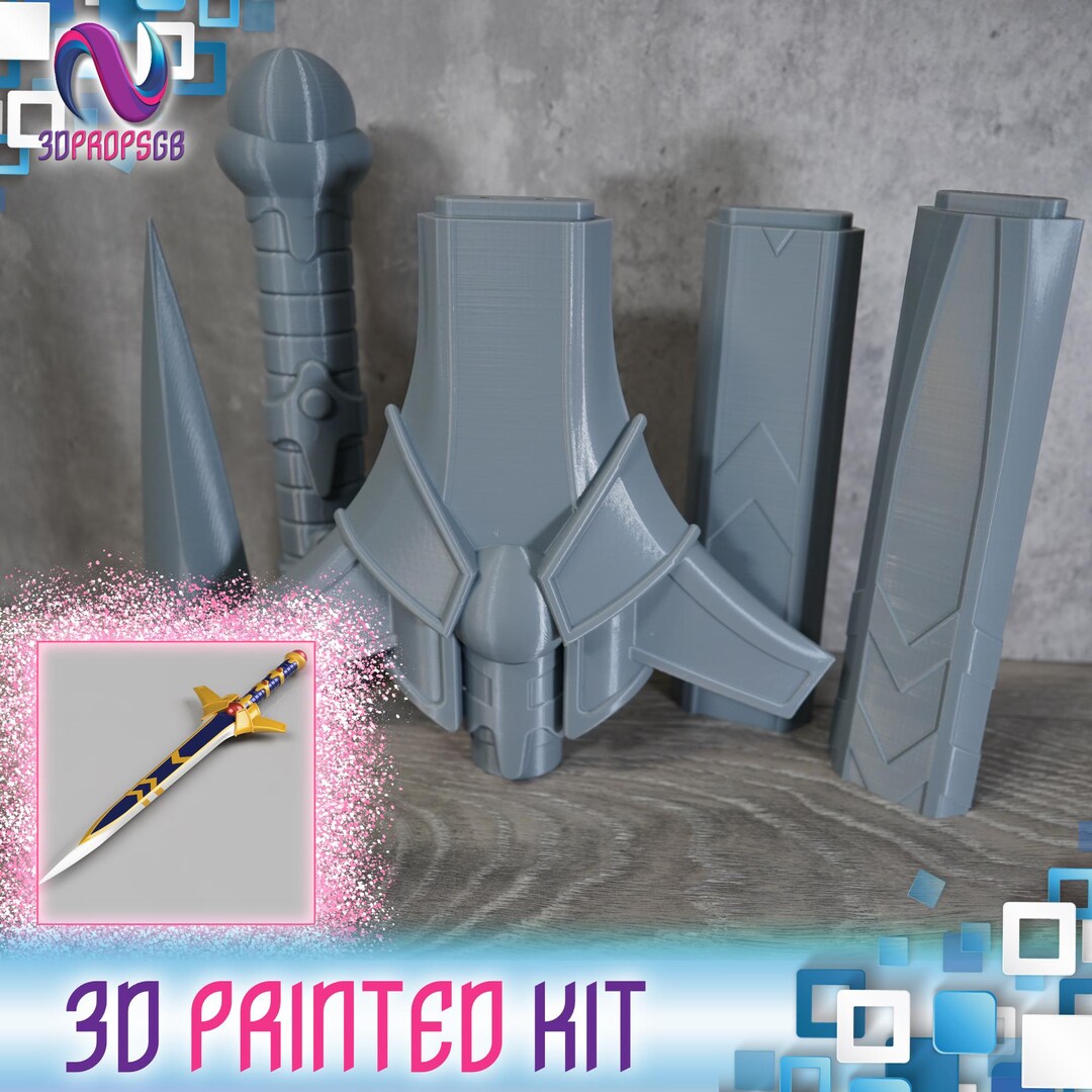 Dragon Quest: Supernova Sword - 3D Printed Kit - Etsy
