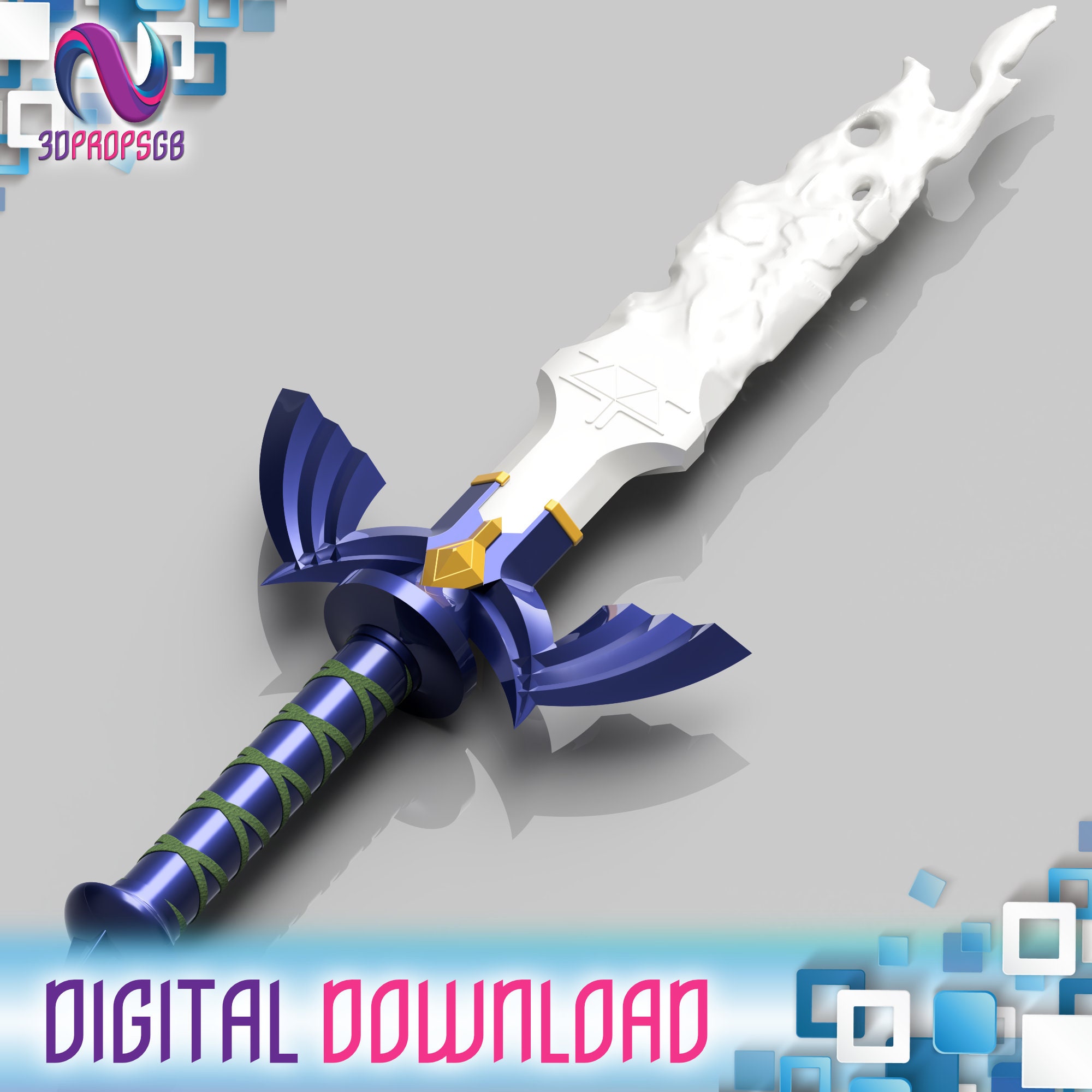 The Legend of Zelda: Corrupted Master Sword Digital Download - Etsy