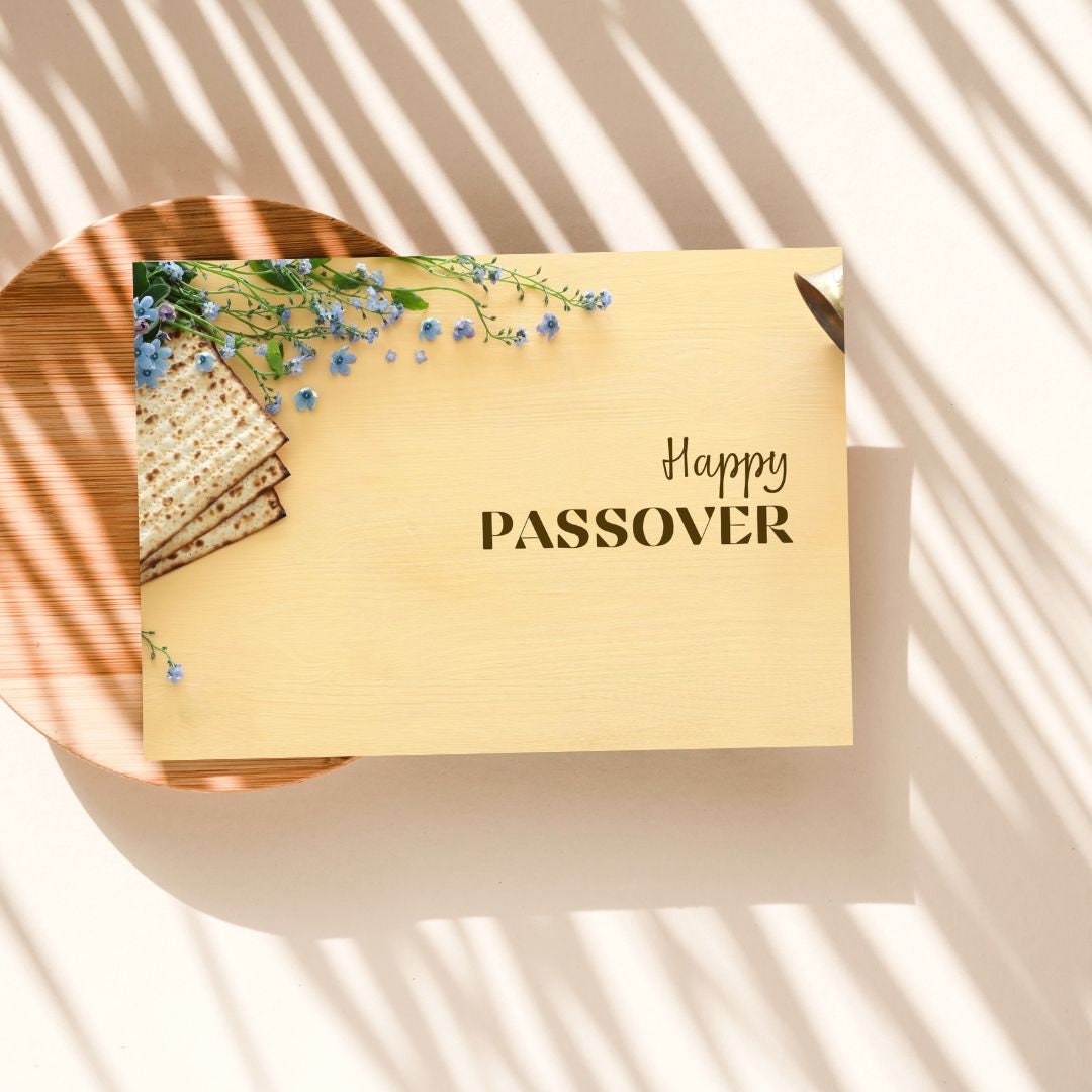 Passover Card Jewish Card Happy Passover Jewish Celebration Passover ...