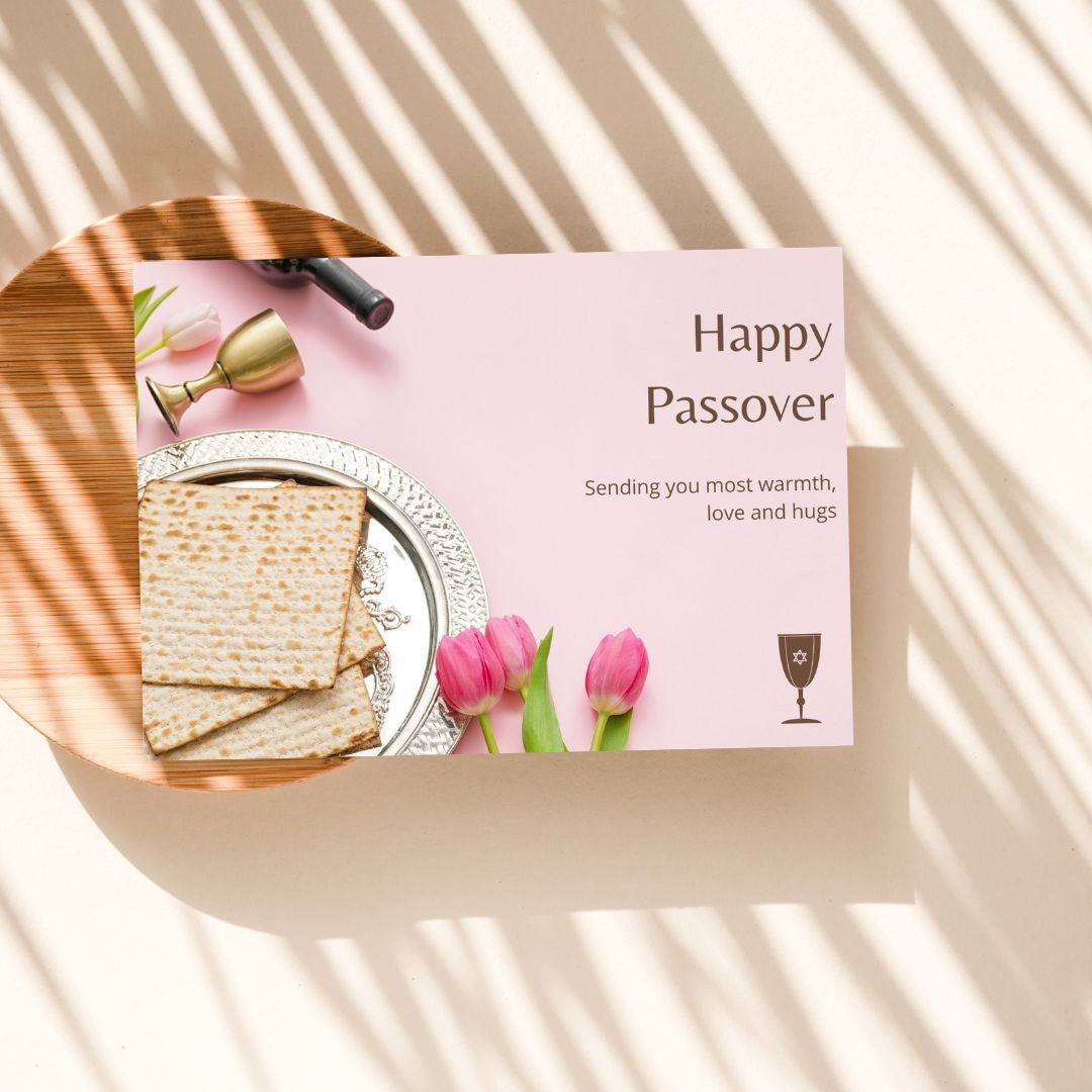 Passover Card Jewish Card Happy Passover Jewish Celebration Passover ...